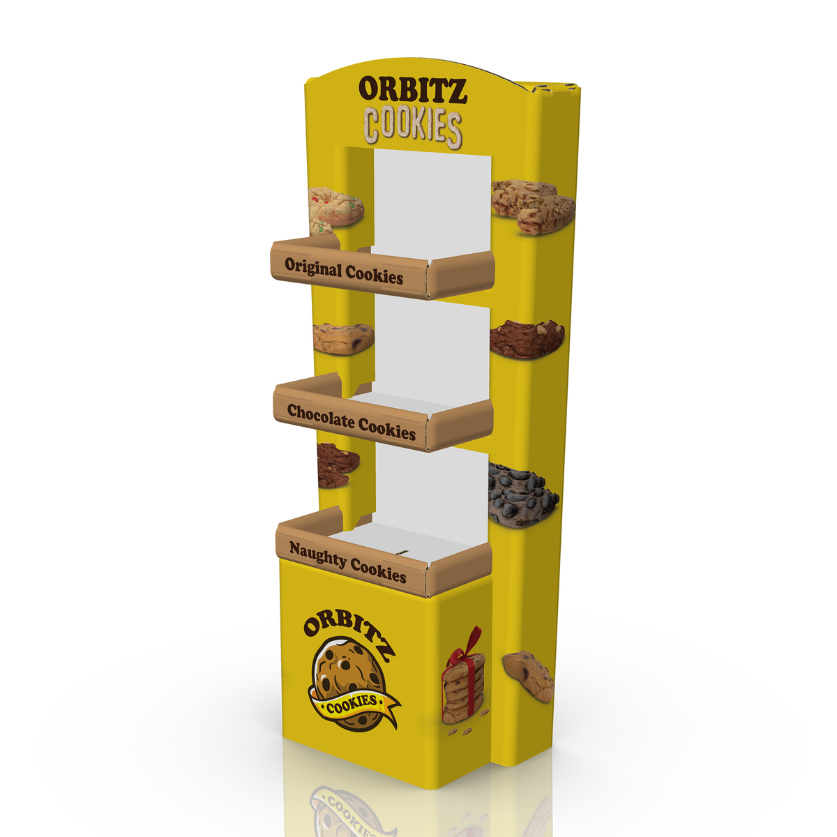 Orbitz 3 Tier Promotional Display – Exodus Design Studio