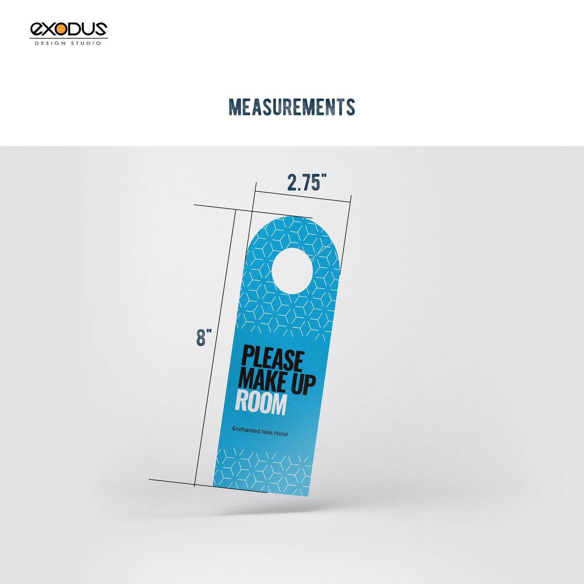 Door Hanger Hotel Signs – Exodus Design Studio
