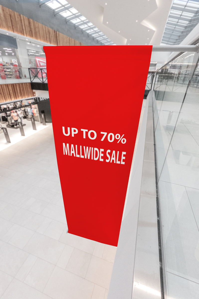 Mall Indoor Tarp Banners – Exodus Design Studio