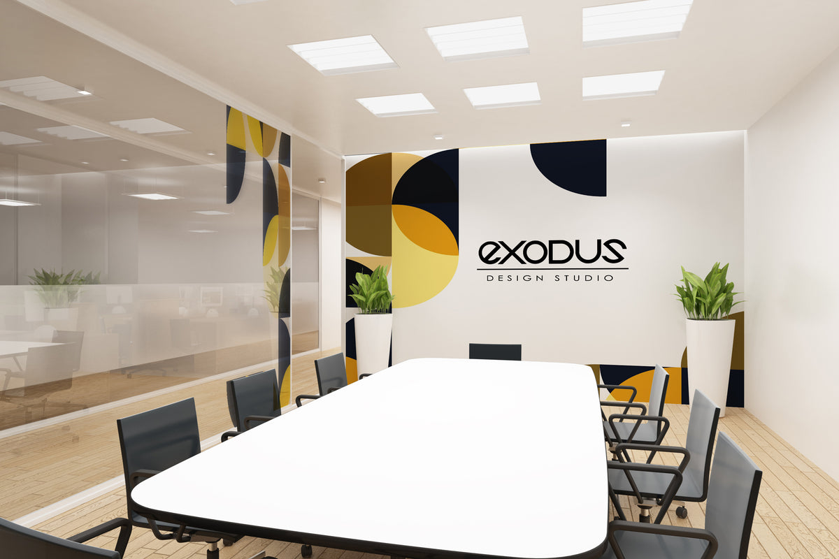 Office Meeting Room WallArt + Glass Decal Art – Exodus Design Studio