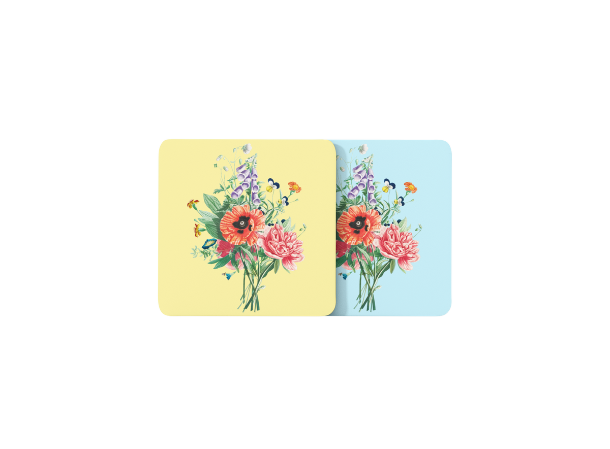 ALPHA Square Cup Coasters - Fully Customizable Printing – Exodus Design ...